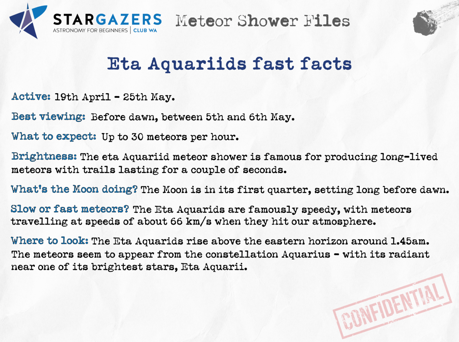 How to see the Eta Aquariids meteor shower